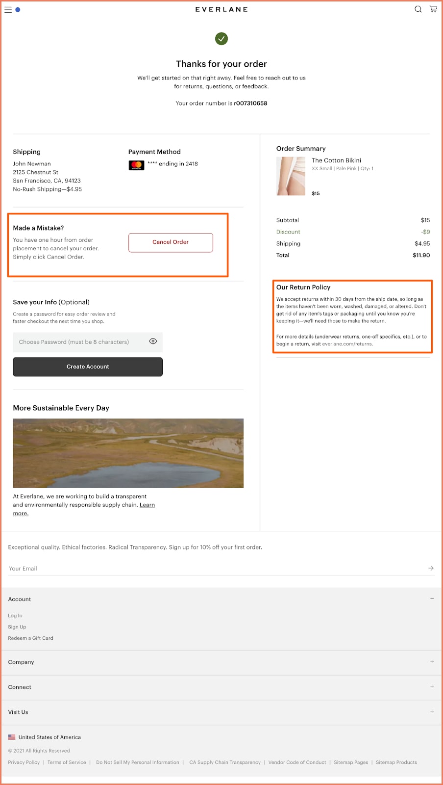Order Confirmation Page: 25 Best Practices (+ Great examples)